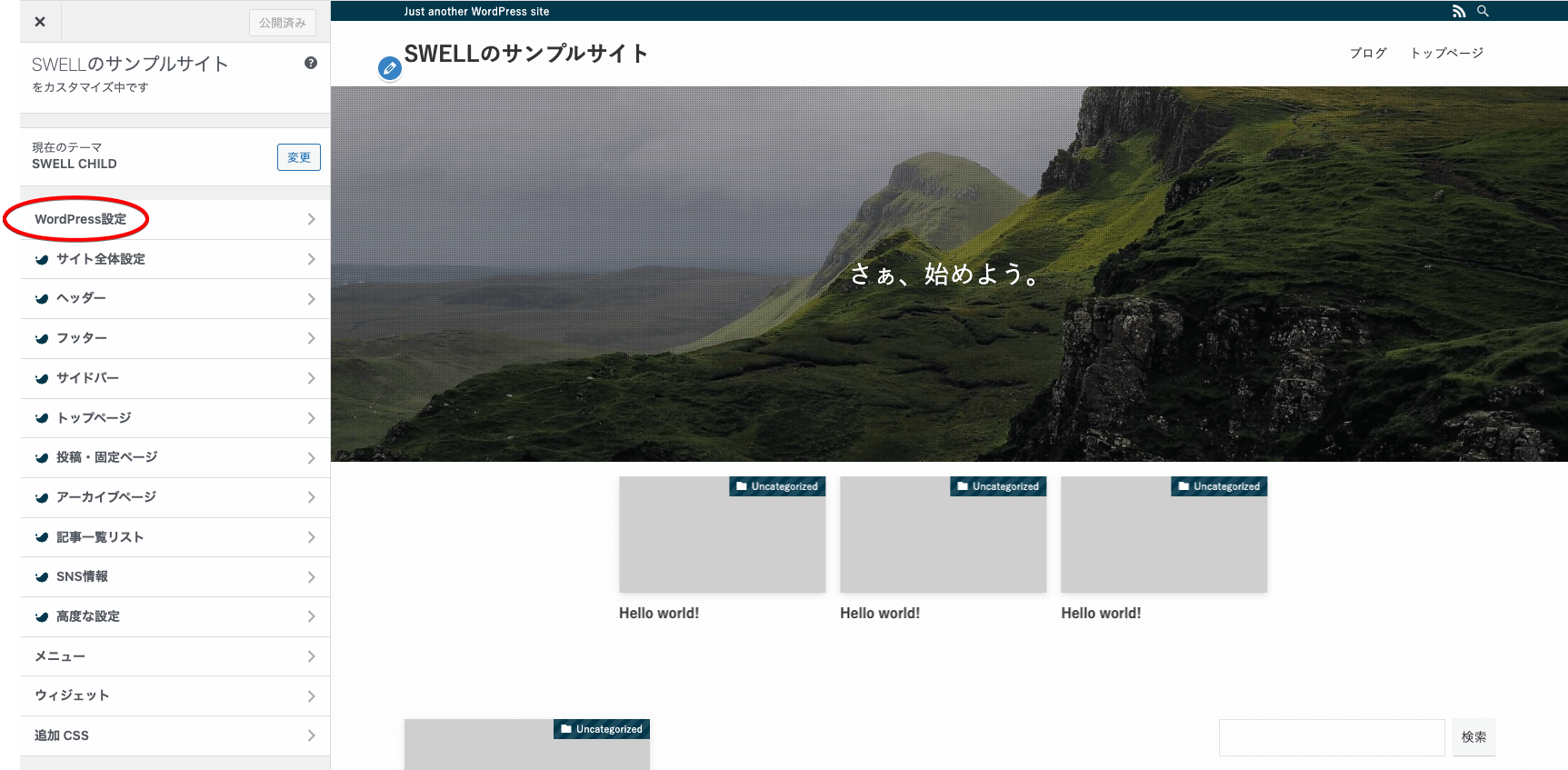 SWELLマニュアル】カスタマイザーでできる失敗しないための初期設定 - BIG BANG ｜PC11 BLOG